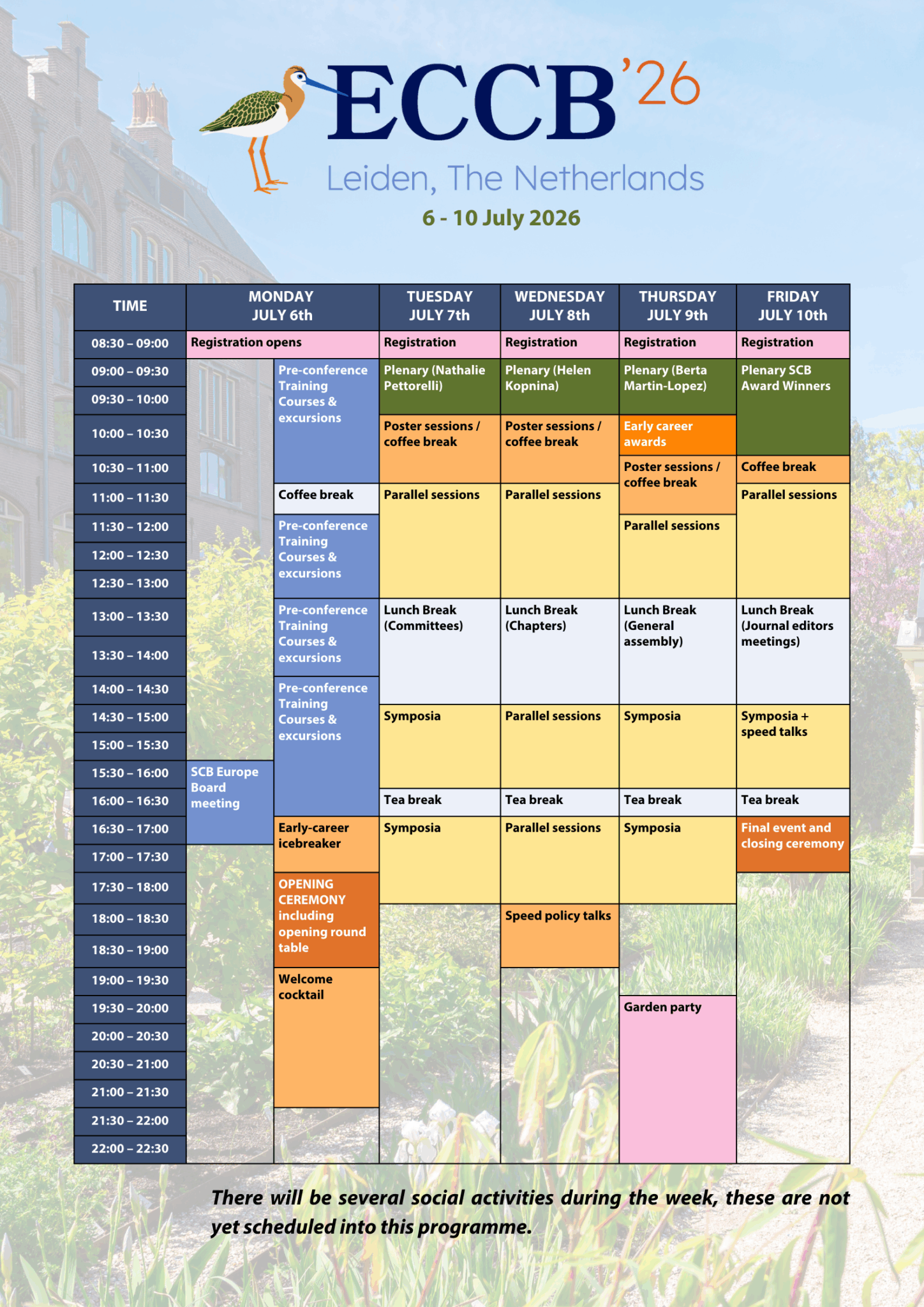 PROGRAMME AT A GLANCE – ECCB 2026